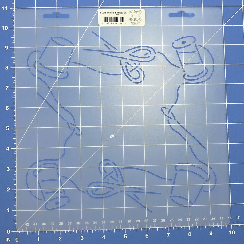 Thimble & Thread Block Quilting Stencil EL216 - Etsy