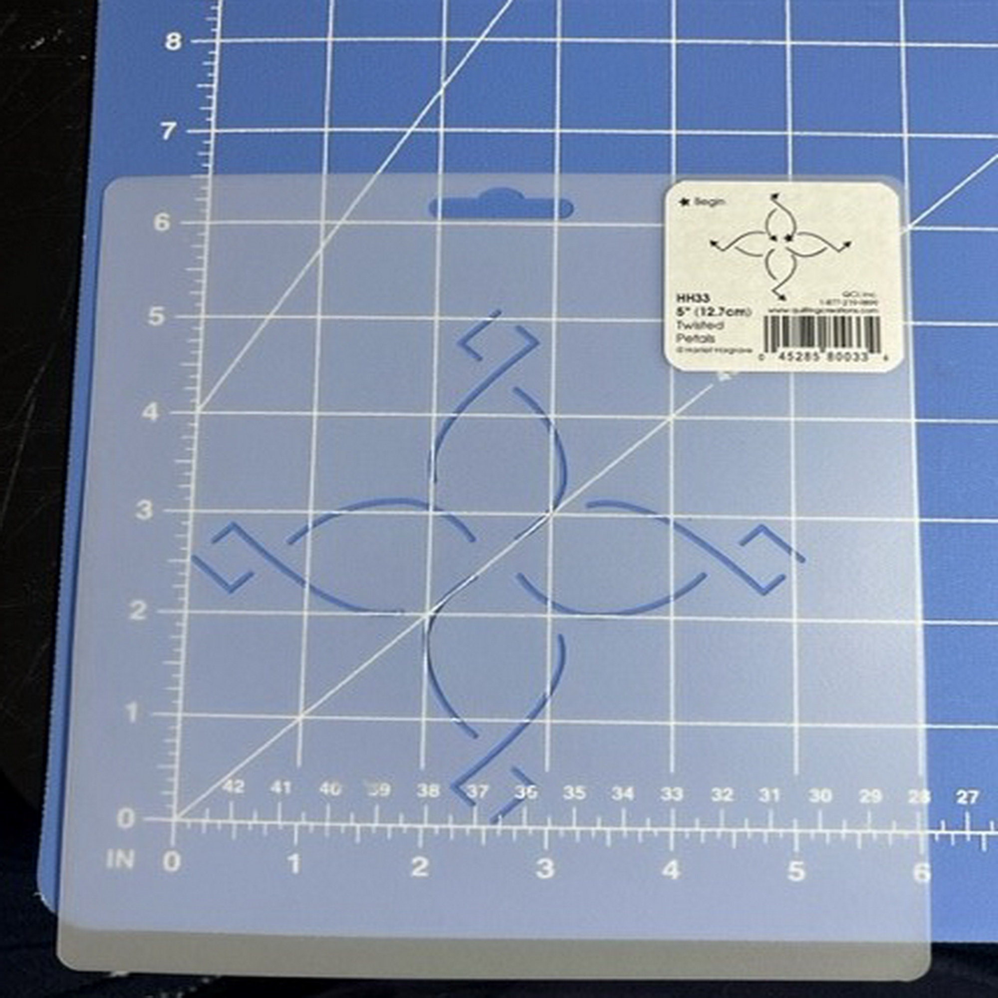 Twisted Petals 5" Quilting Stencil - HH33 - Etsy