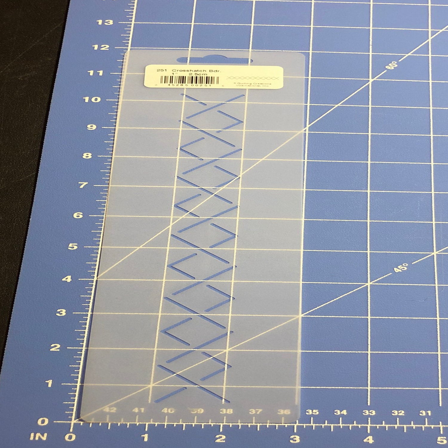 1"x10" Crosshatch Border Quilting Stencil - 0251 - Etsy
