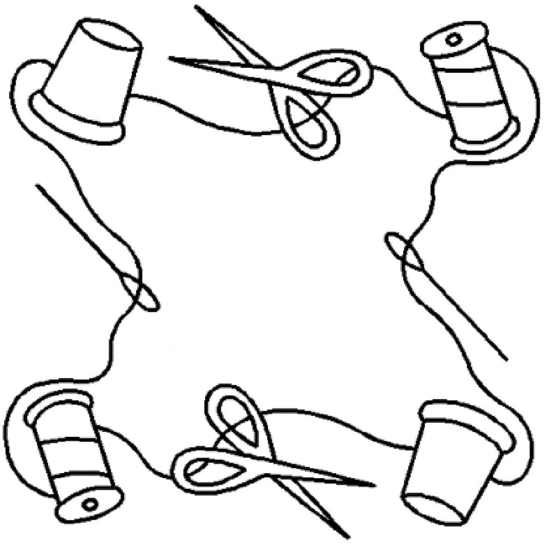 Thimble & Thread Block Quilting Stencil - EL216 - Etsy