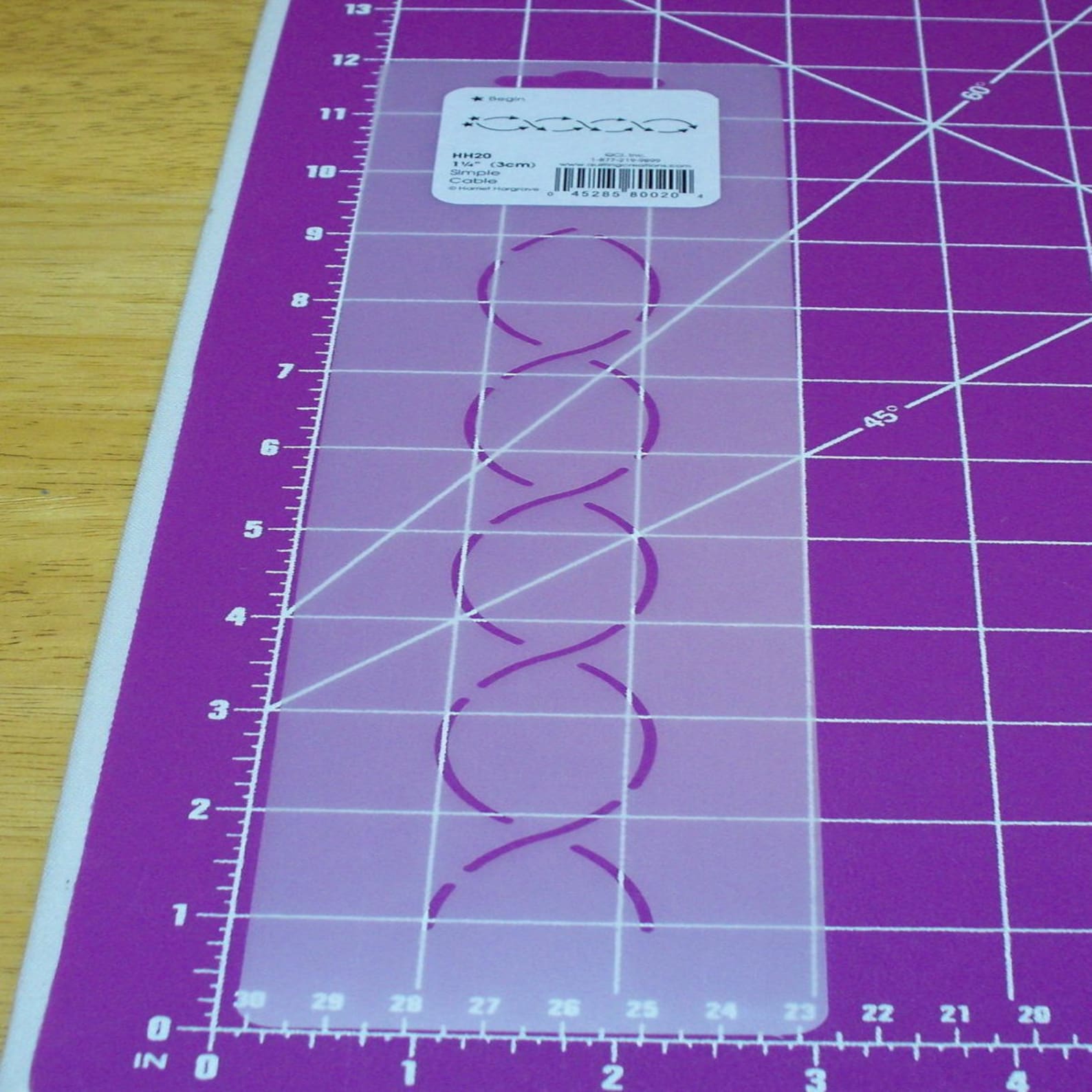 1.25" Simple Cable Border Quilting Stencil - HH20 - Etsy