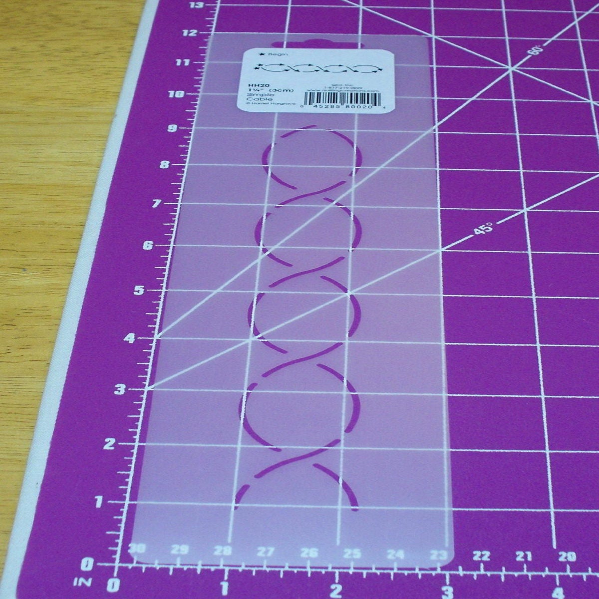 1.25" Simple Cable Border Quilting Stencil - HH20 - Etsy
