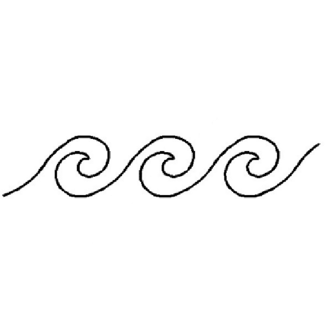 Wave Border 3" Quilting Stencil - HH35 - Etsy