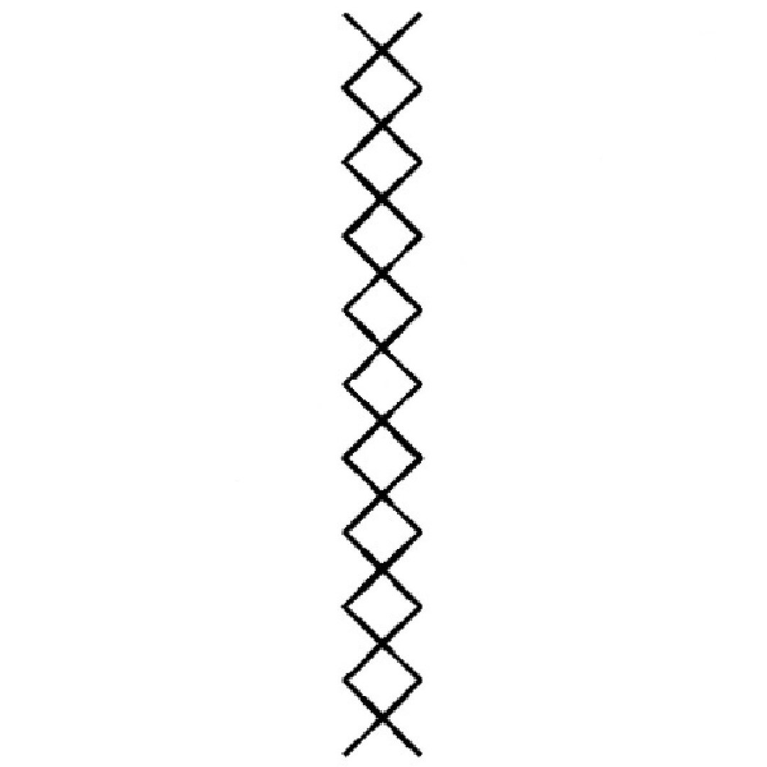 1"x10" Crosshatch Border Quilting Stencil - 0251 - Etsy
