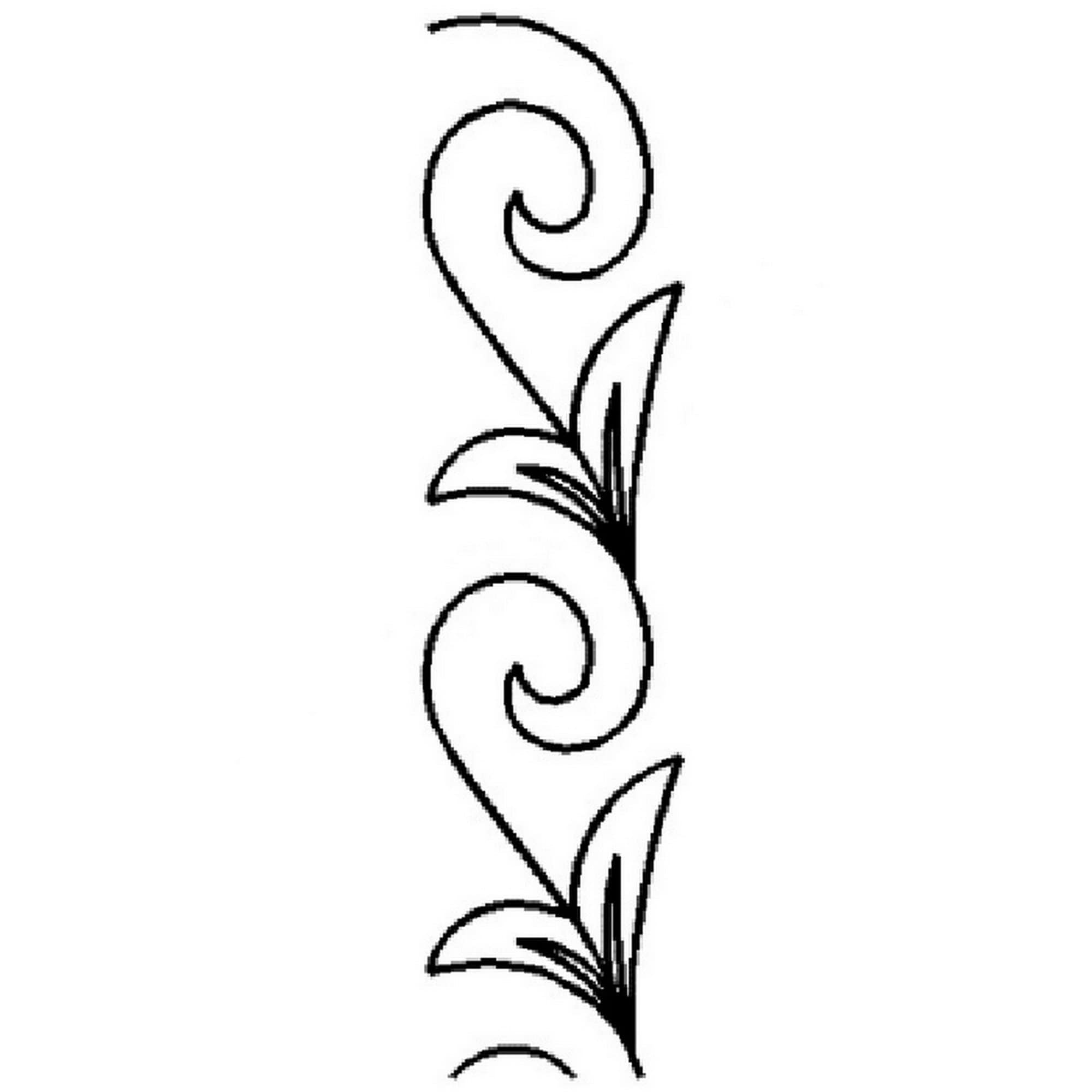 1.5" Nordic Scroll Border Quilting Stencil - TB64 - Etsy