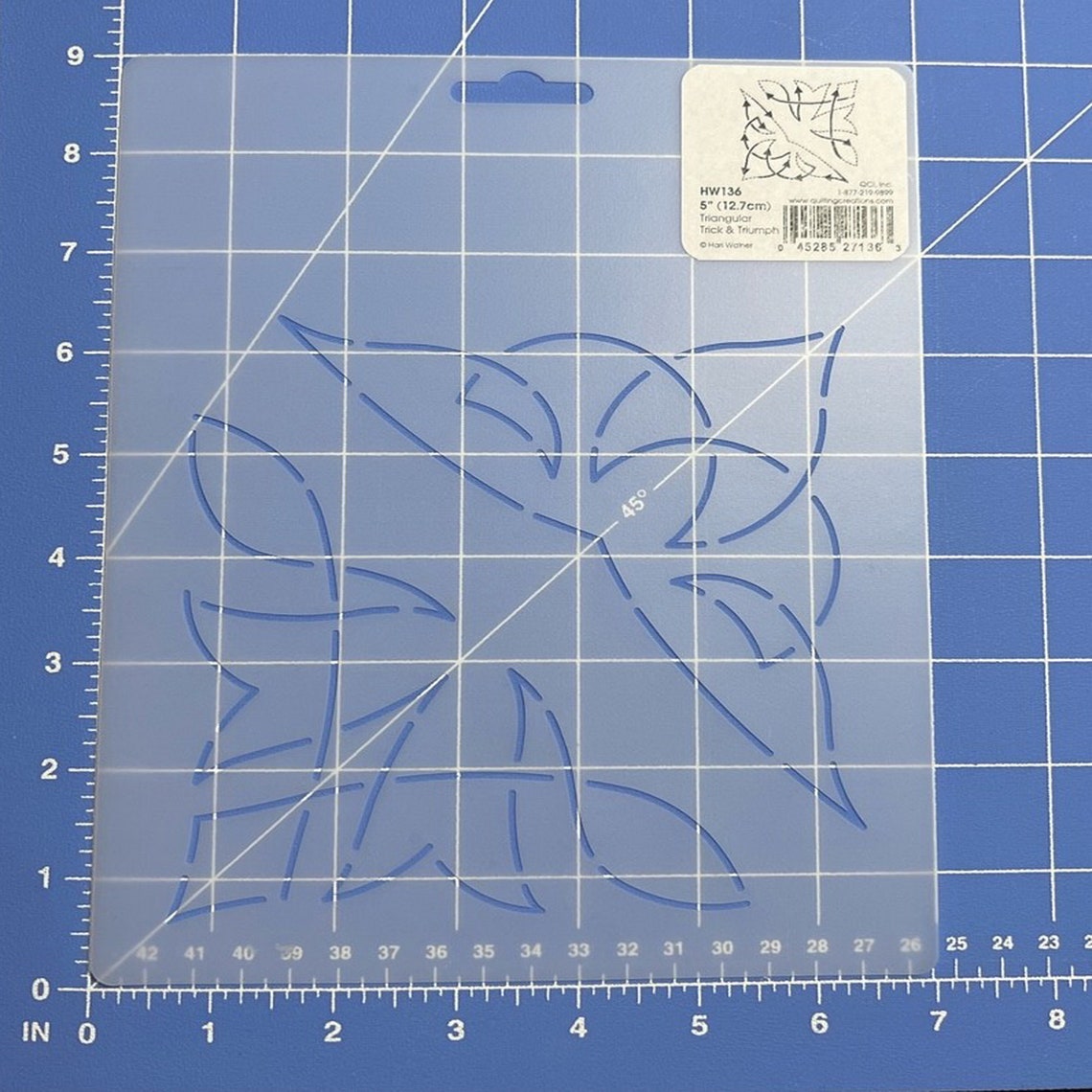 Triangle Trick & Triumph 5" Quilting Stencil - HW136 - Etsy