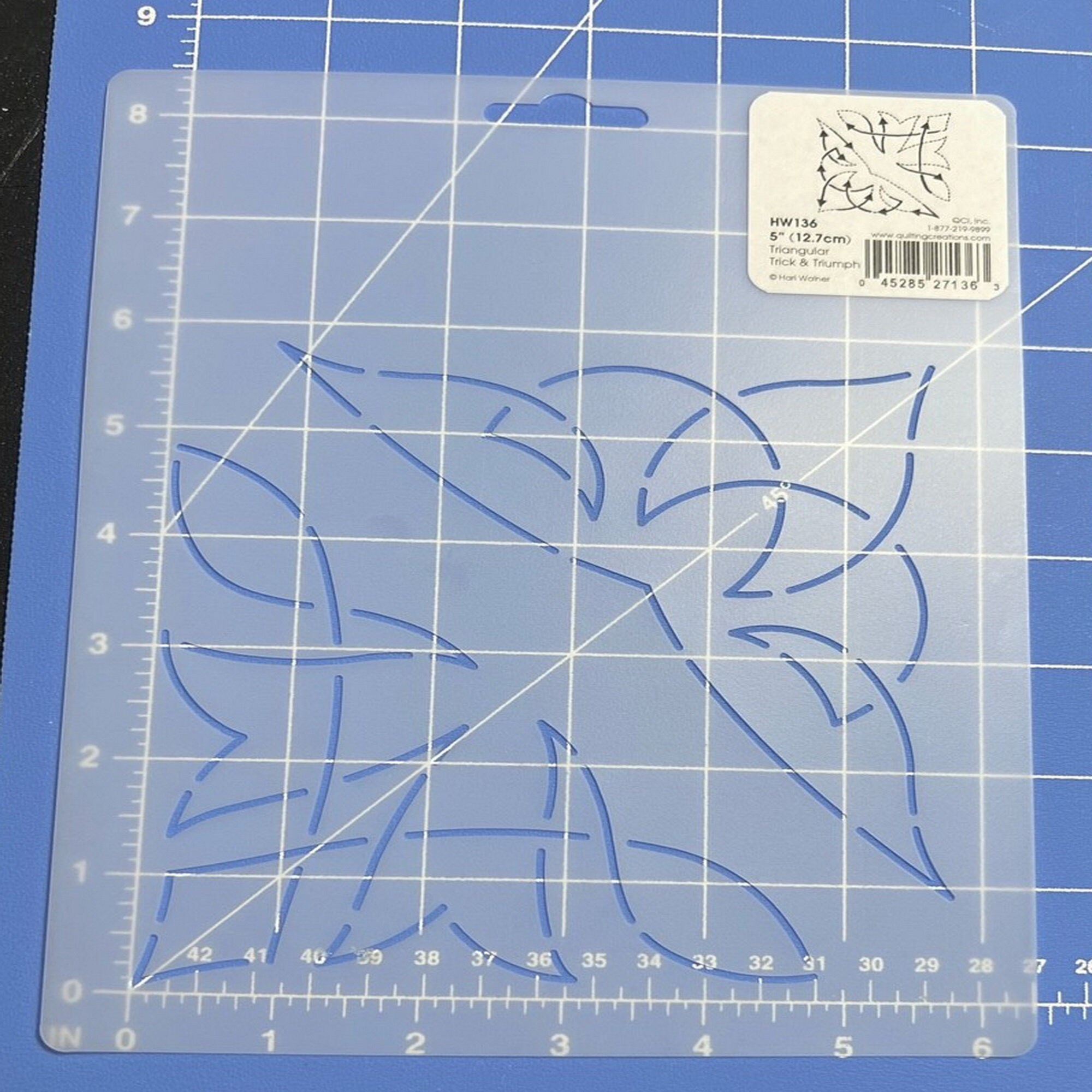 Triangle Trick & Triumph 5" Quilting Stencil - HW136 - Etsy