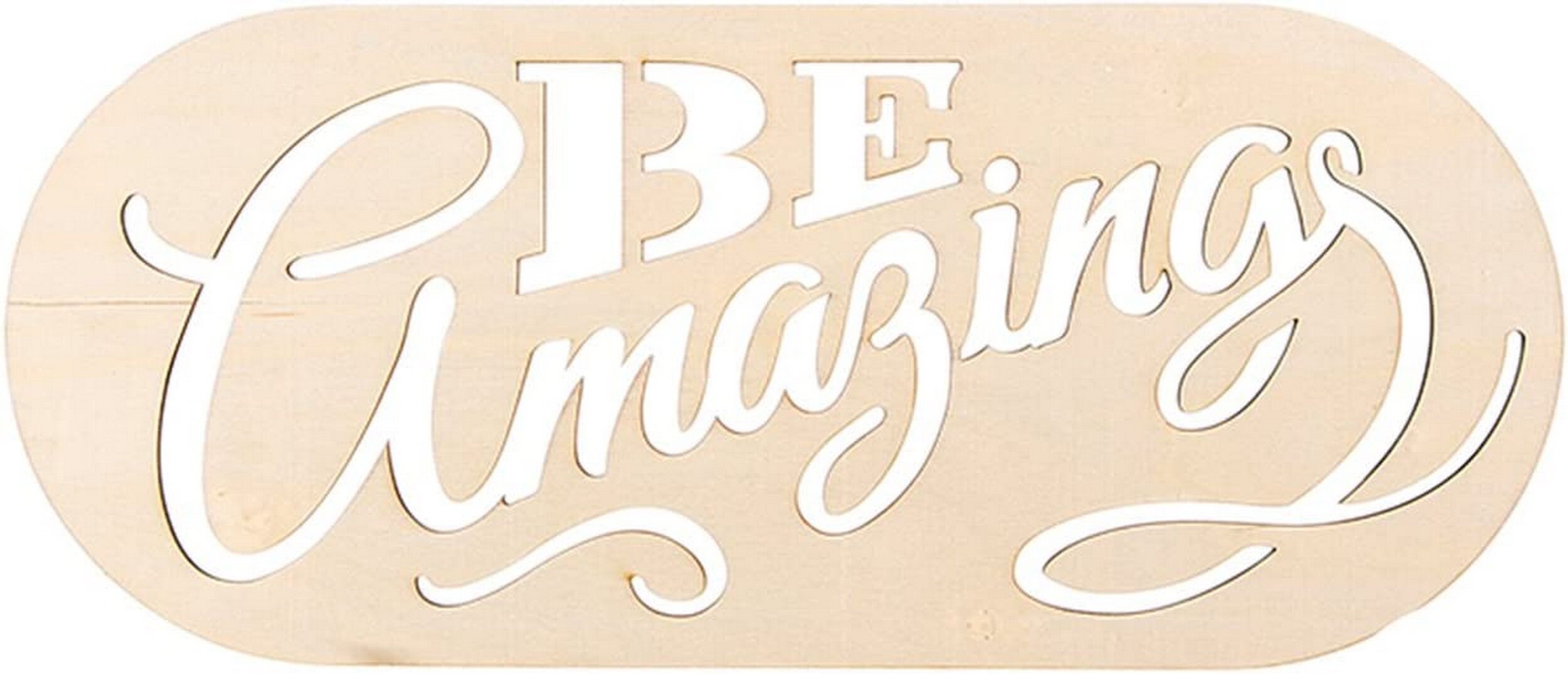 Be Amazing Laser Cut Wood Sign, DIY Wall Decor (6 X 14 In) - Etsy
