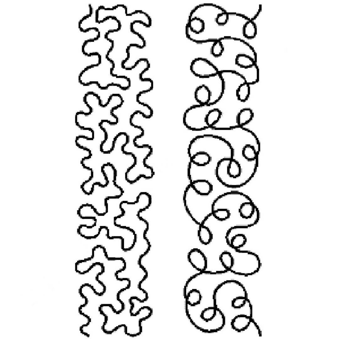 Loop and Stipple Sashing 2.5" Quilting Stencil - 1092 - Etsy