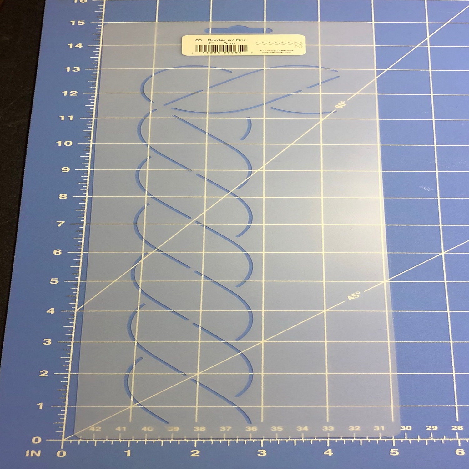 2 Rope Border With Corner Quilting Stencil 0065 - Etsy