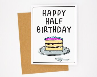 Happy Half Birthday | Etsy