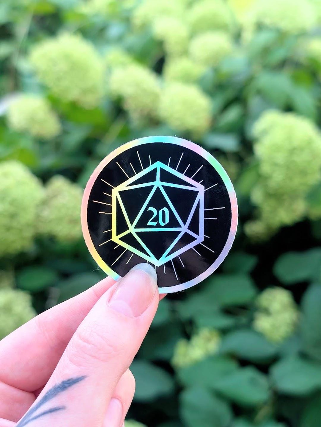 D20 Holographic Sticker - Dnd / Pathfinder, TTRPG - Etsy