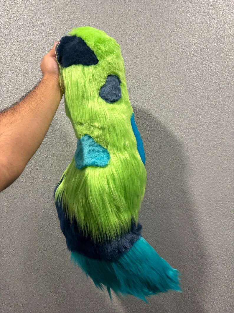 African Wild Dog Large Fursuit Tail - Etsy