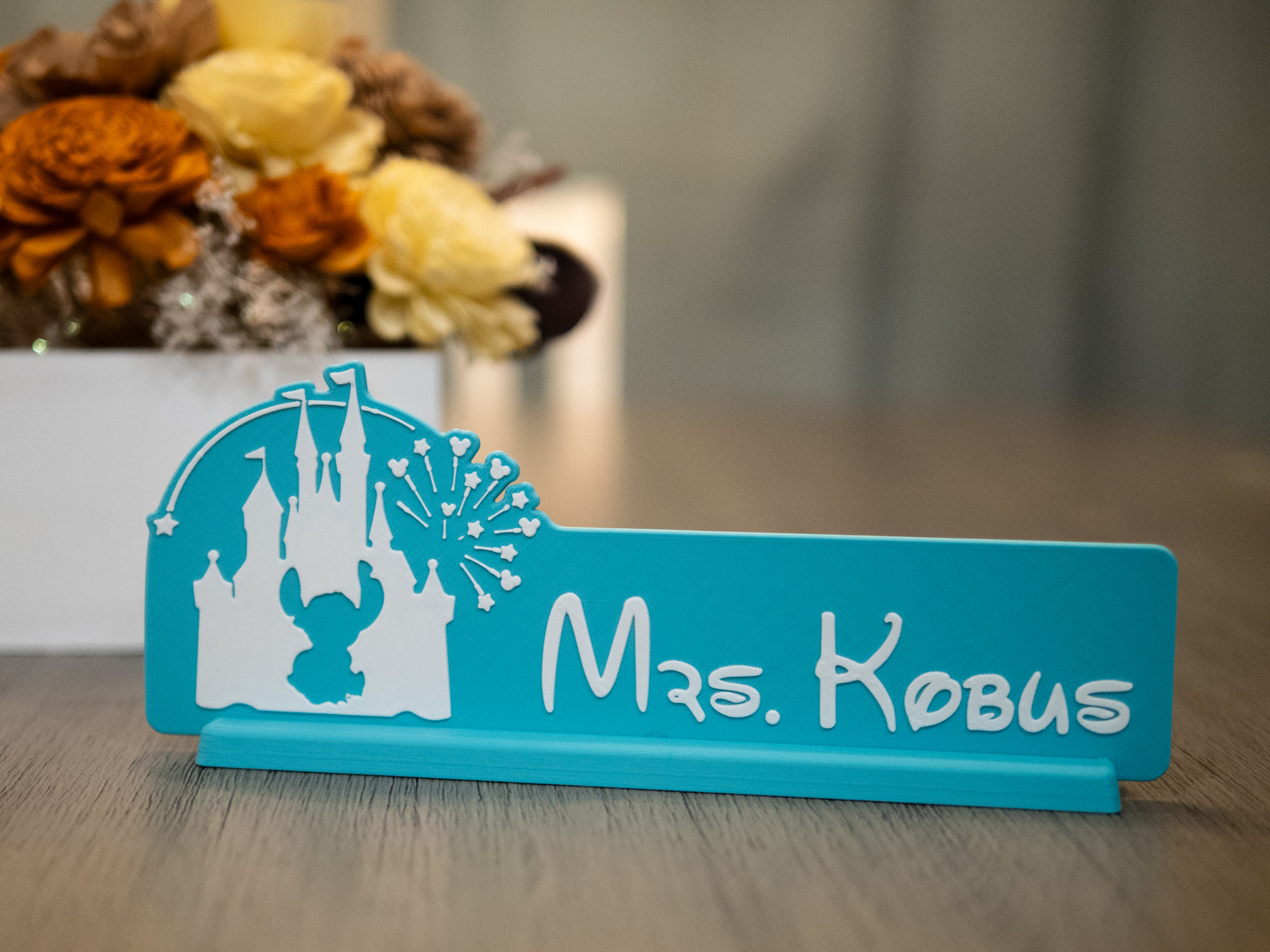 Personalized Disney Name Plate, Desk Name Plate, 3D Printed, Multi ...