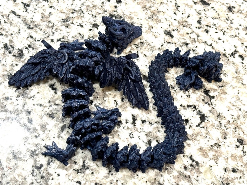 FUN! 3D Printed Lunarwing Dragon by Cinderwing3d, Articulated Dragon ...