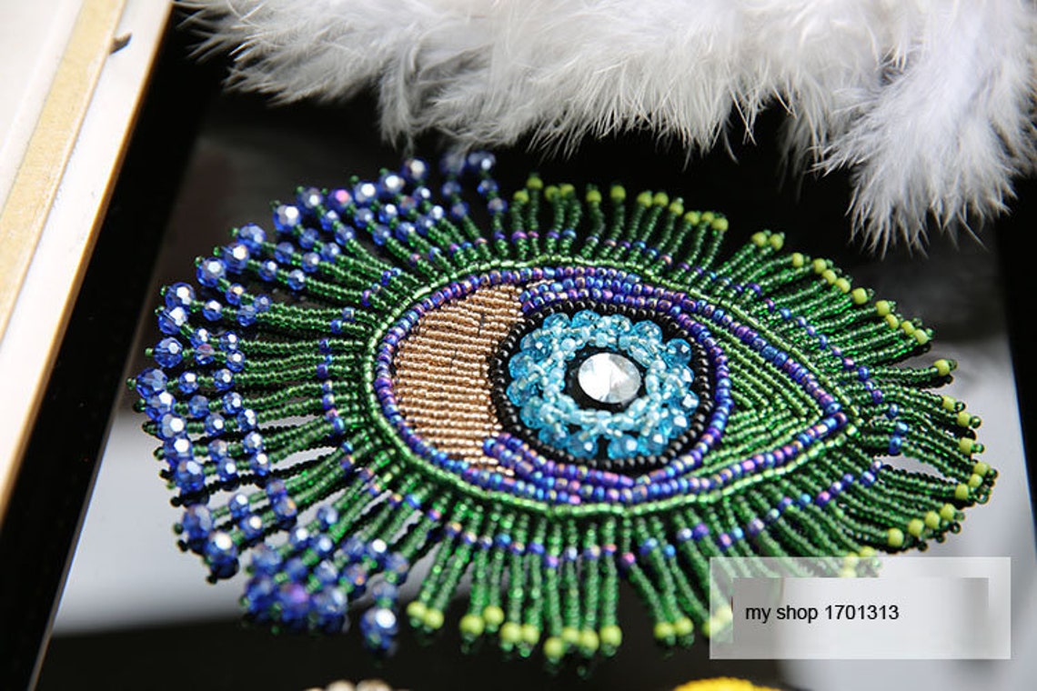 1pc Green Eye 3D Handmade Rhinestone Beaded Patches for - Etsy