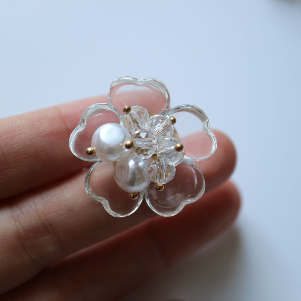3pc/lot Fashion Pearl Beaded Patches for Clothes DIY Sew on Flower ...