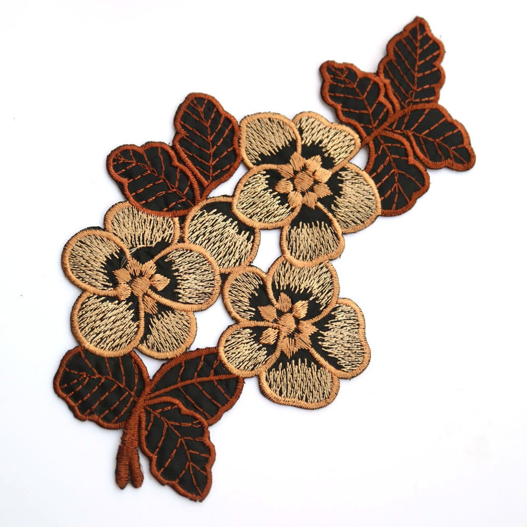 Fashion Ironing Floral Embroidered Patches for Clothing Iron - Etsy