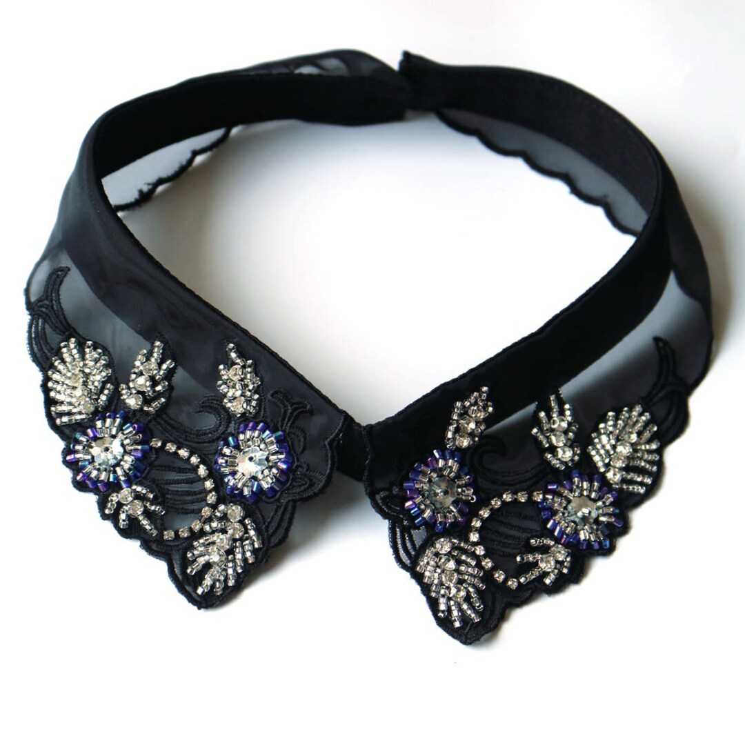 Fashion Vintage Beaded Fake Collar Patches for Clothing Sequins ...