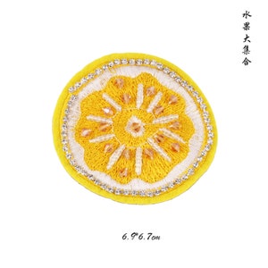 4pcs/set Orange Handmade Sequins Beaded Patches for Clothing DIY ...