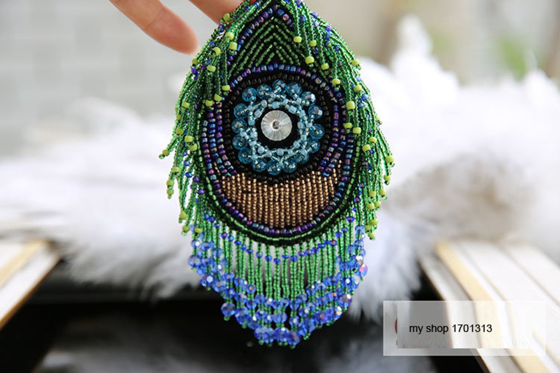 1pc Green Eye 3D Handmade Rhinestone Beaded Patches for - Etsy