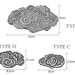 3pcs/set Colorful Cloud Embroidery Patches for Jacket Clothes DIY ...