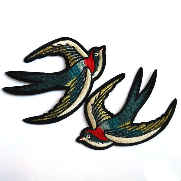 Swallow Patch - Etsy