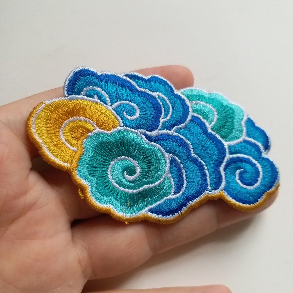 3pcs/set colorful cloud embroidery patches for jacket clothes | Etsy