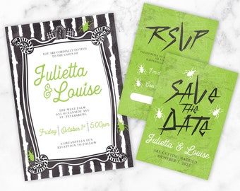 Tim Burton Wedding Invitation - Etsy