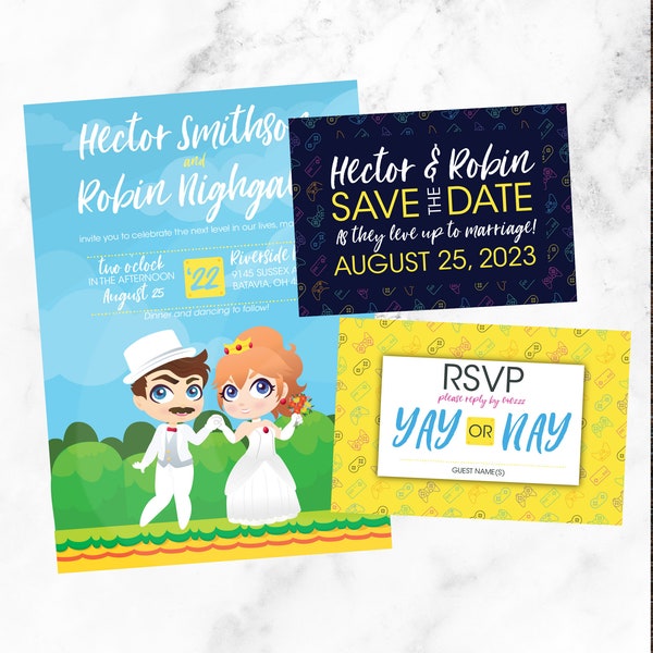 Gaming Save the Dates - Etsy