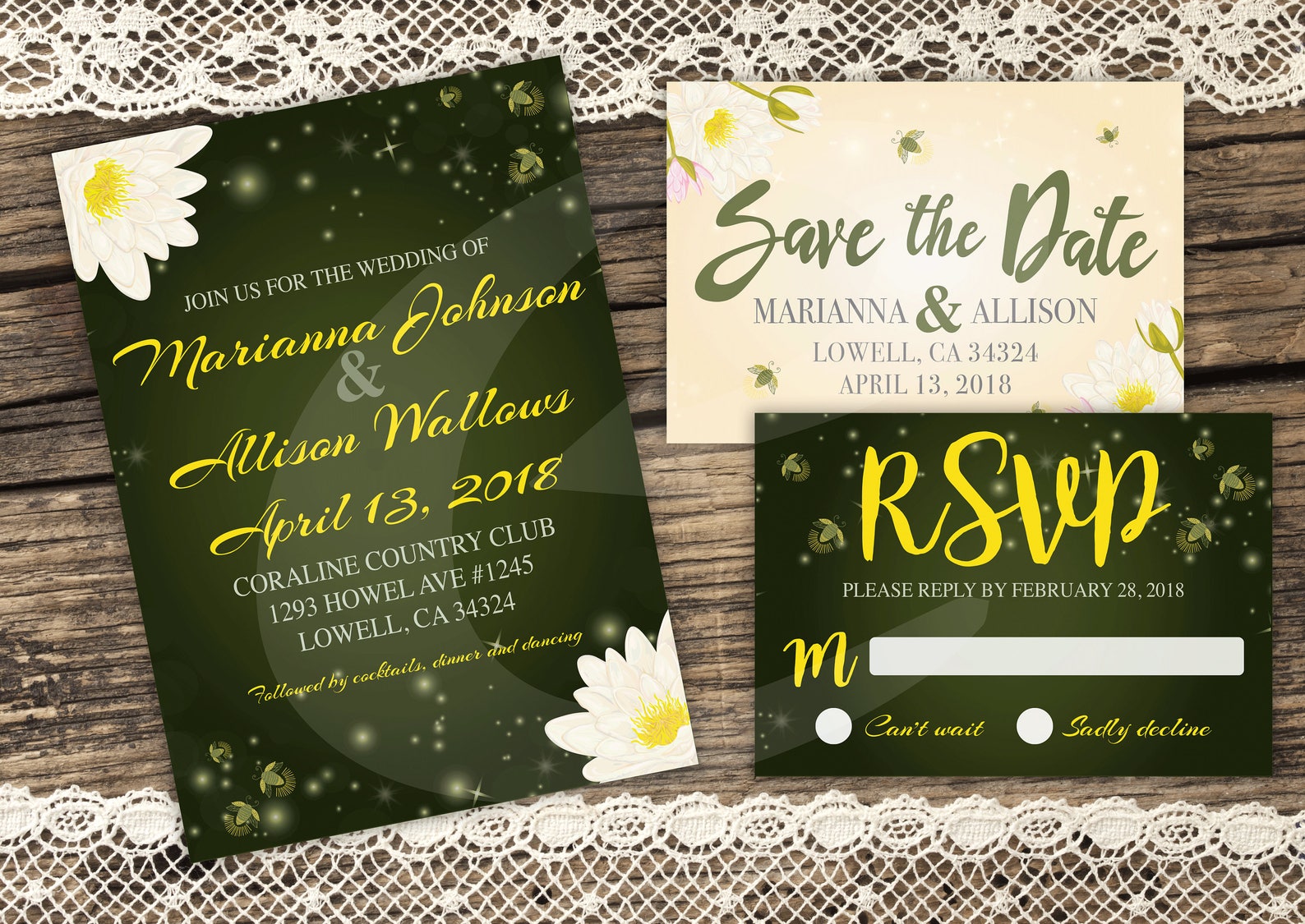 DIY Printable Princess & the Frog Wedding Invitation Save - Etsy