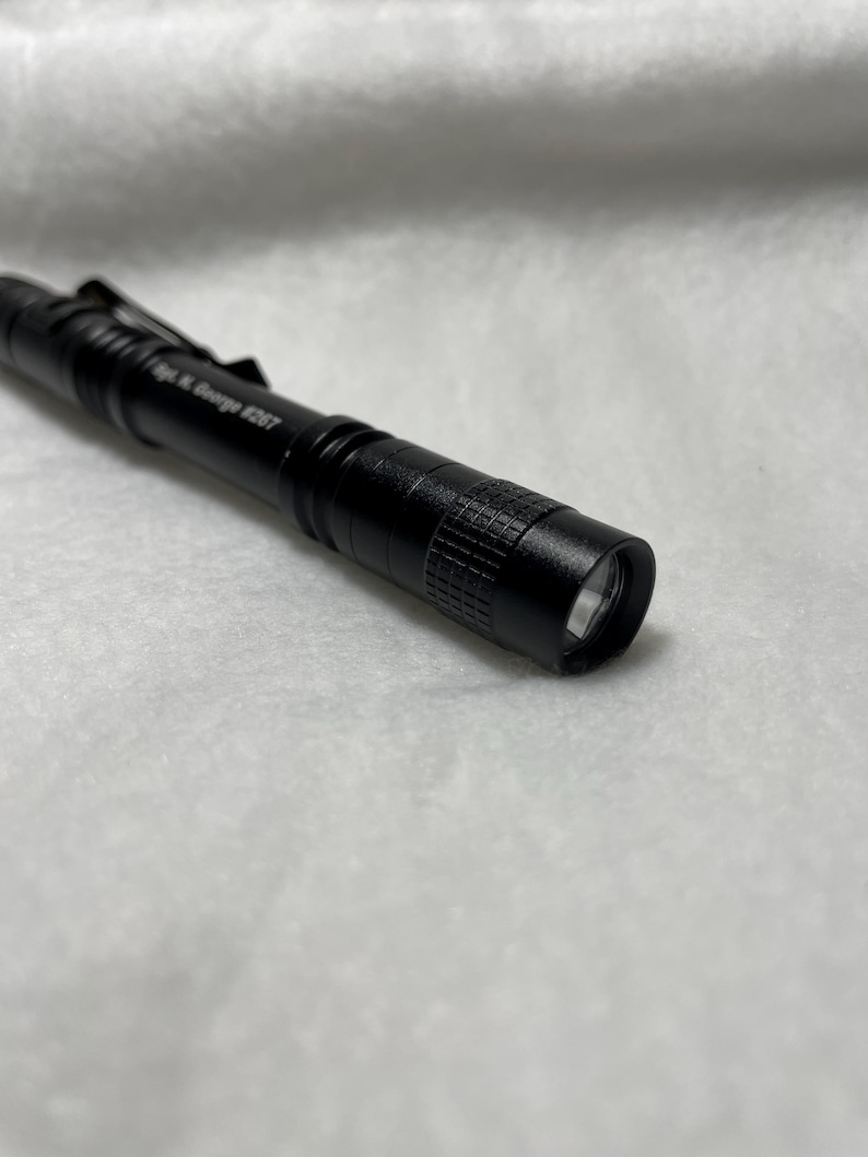Personalized POLICE FLASHLIGHT - Police Officer Equipment, Father's Day ...