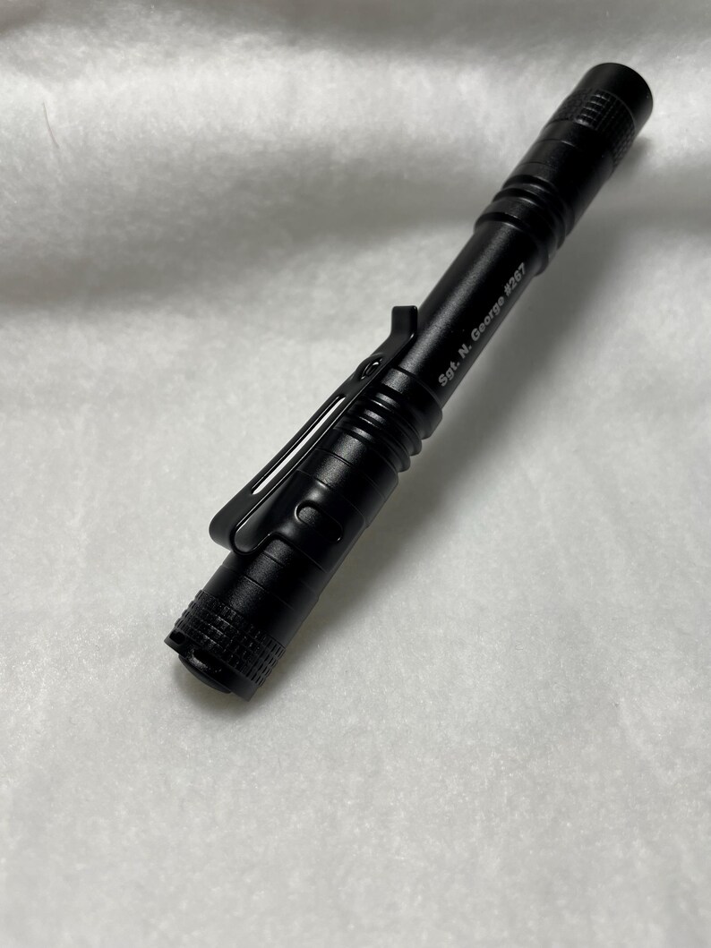 Personalized POLICE FLASHLIGHT - Police Officer Equipment, Father's Day ...