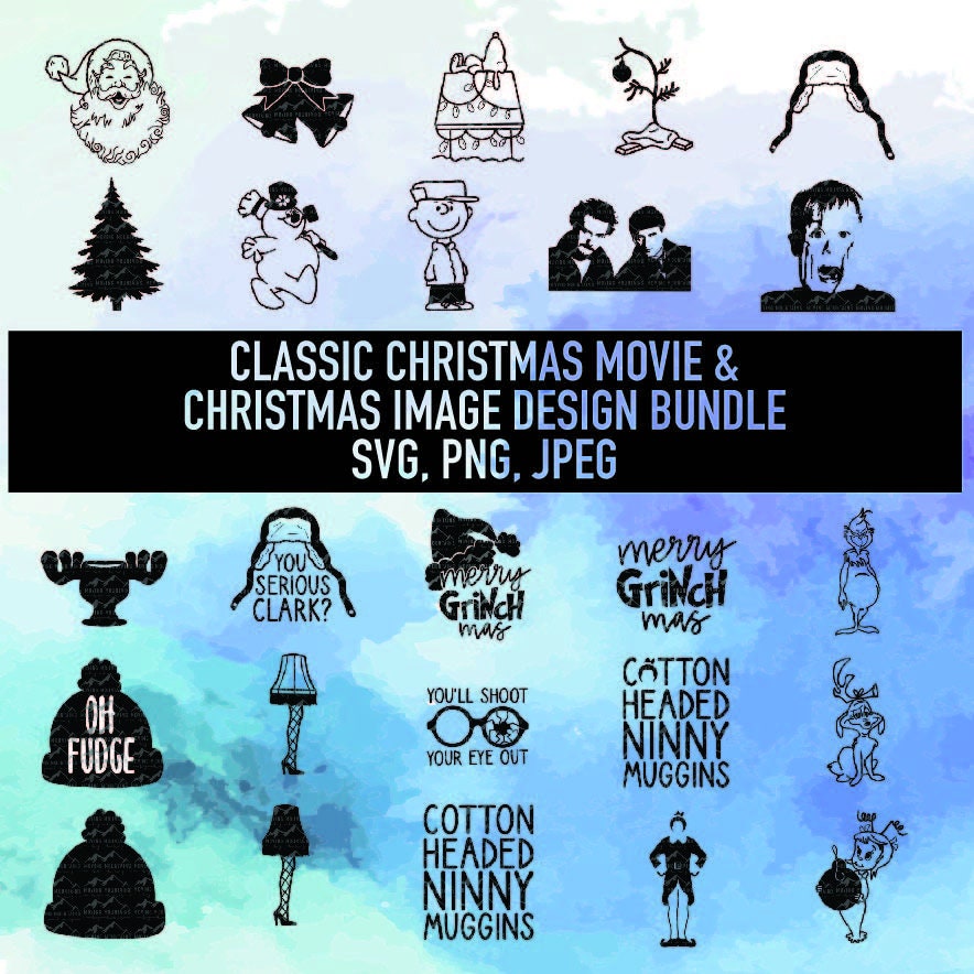 Classic Christmas/holiday Movies & Christmas Design Bundle - Etsy