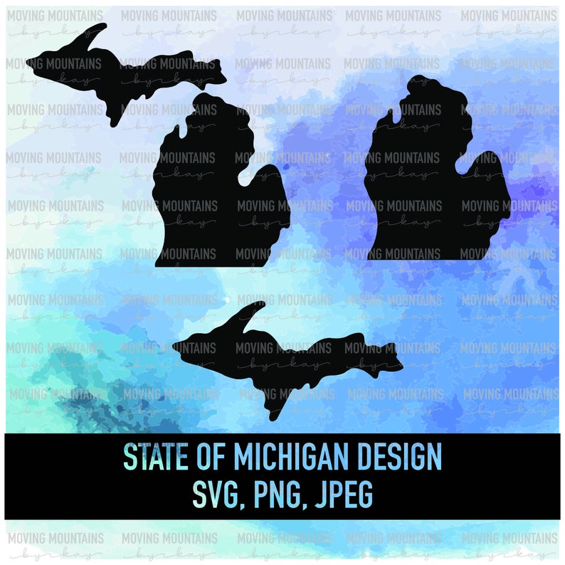 State of Michigan Design Svg Png Jpeg for Cricut/cutting - Etsy