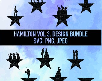 Hamilton Vol 1 Design Bundle Svg Png Jpeg for | Etsy
