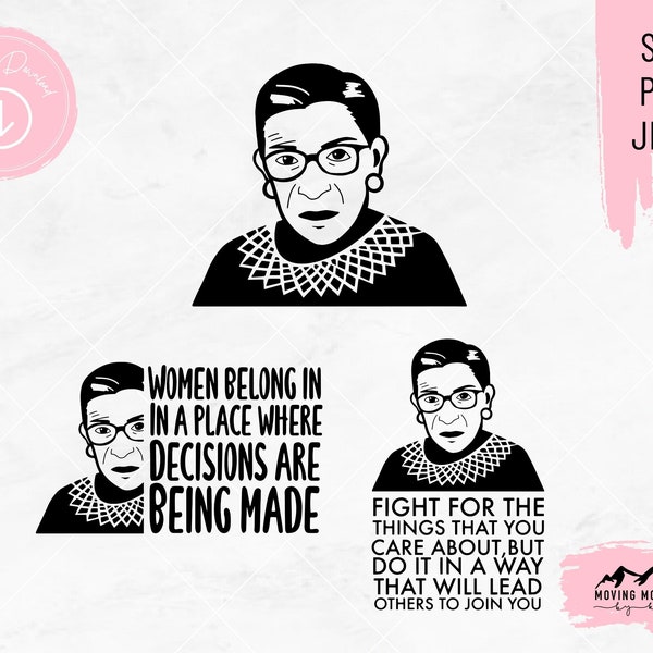 Ruth Bader Ginsburg Svg - Etsy