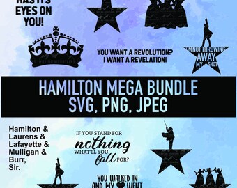 Hamilton Vol 3 Design Bundle Svg Png Jpeg for | Etsy