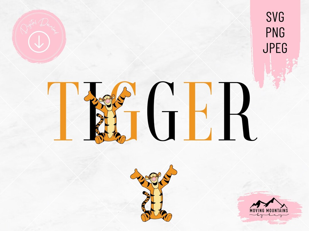 Tigger Design Bundle - Svg, Png, Jpeg - for Cricut/cutting Machines ...