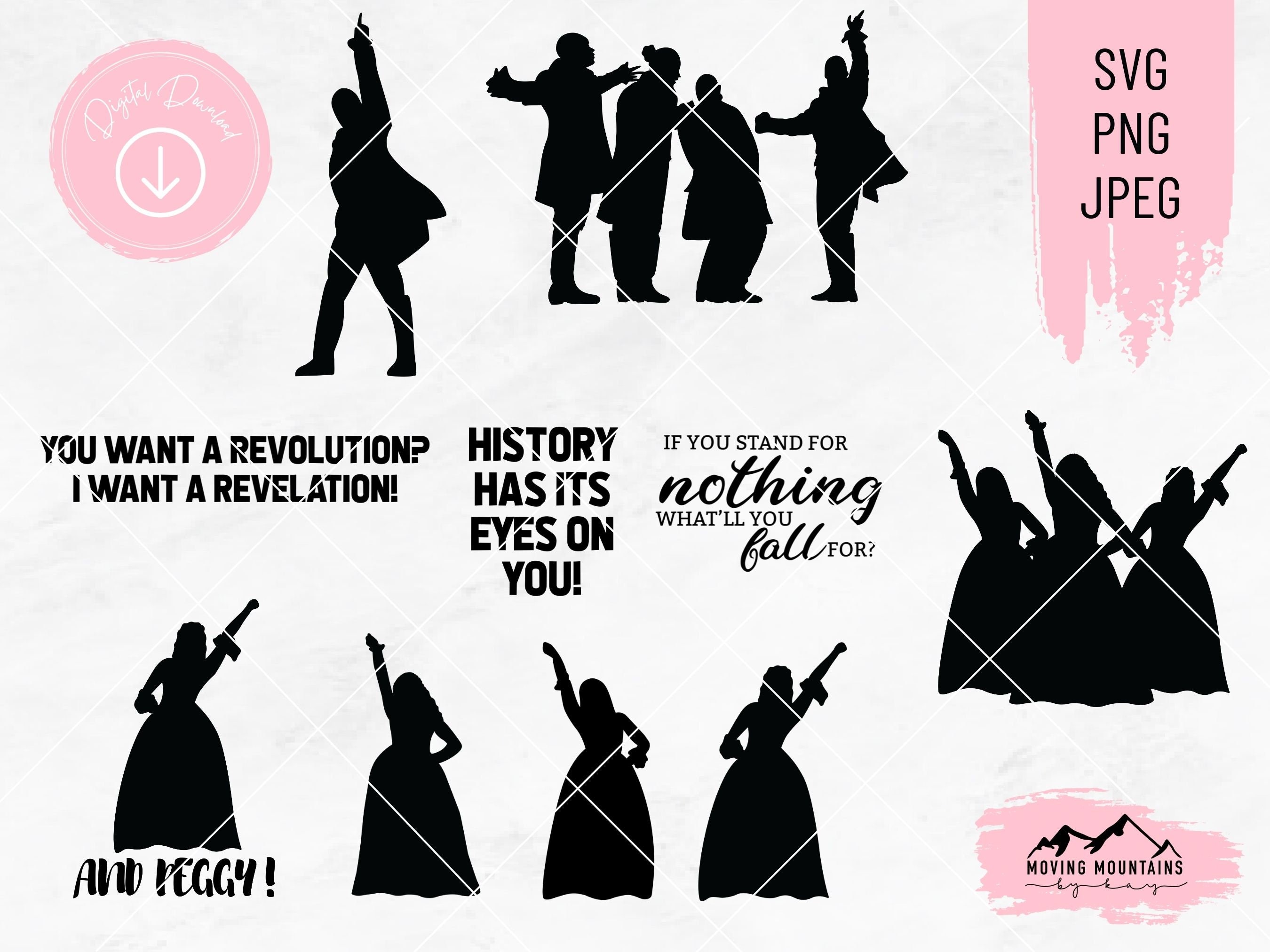 Hamilton Mega Bundle vol 1 Vol 2 Vol 3 Vol 4 41 Designs - Etsy