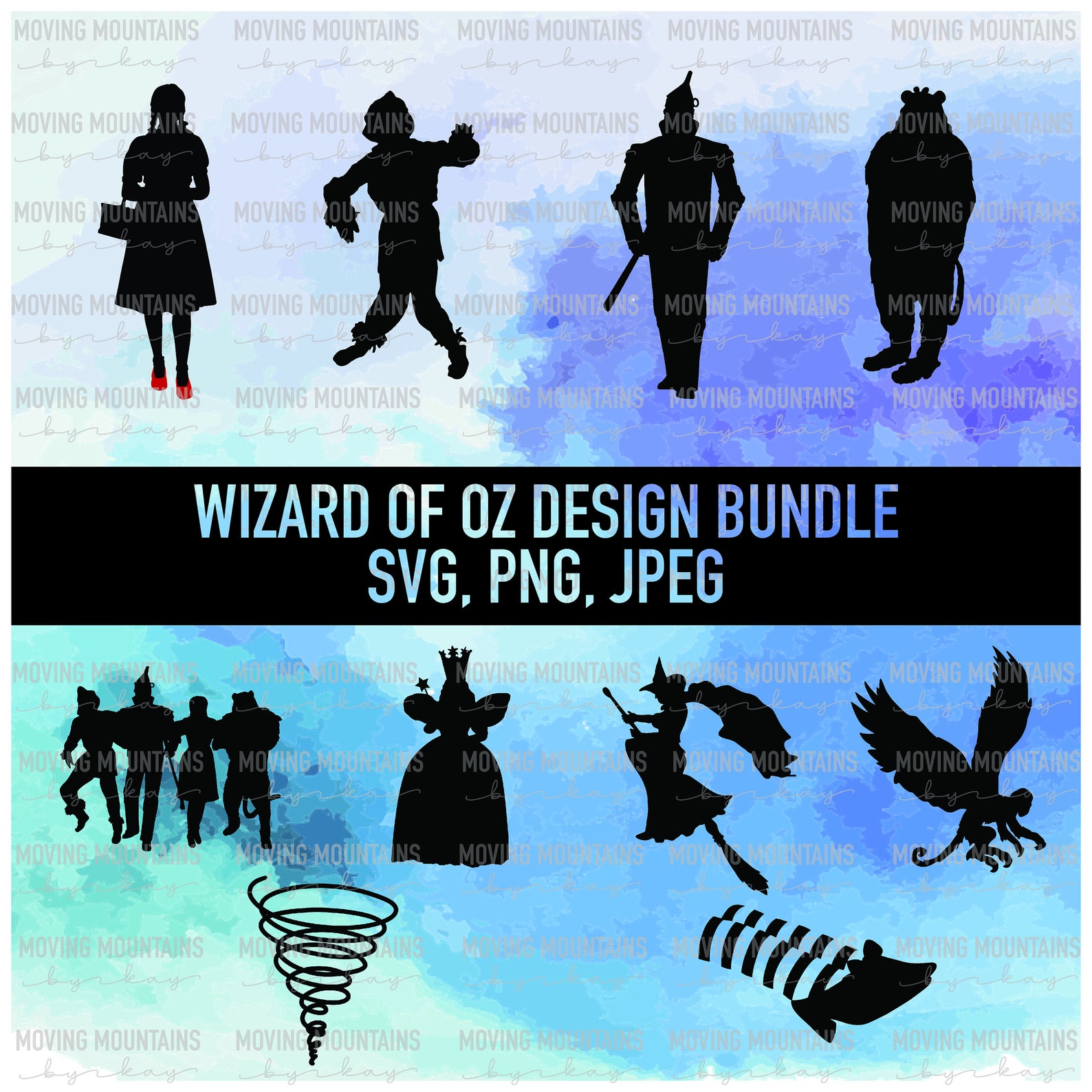 Wizard of Oz Design Bundle Svg Png Jpeg for - Etsy