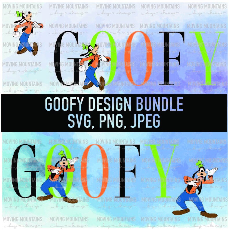 Goofy Design Bundle Svg Png Jpeg for Cricut/cutting | Etsy