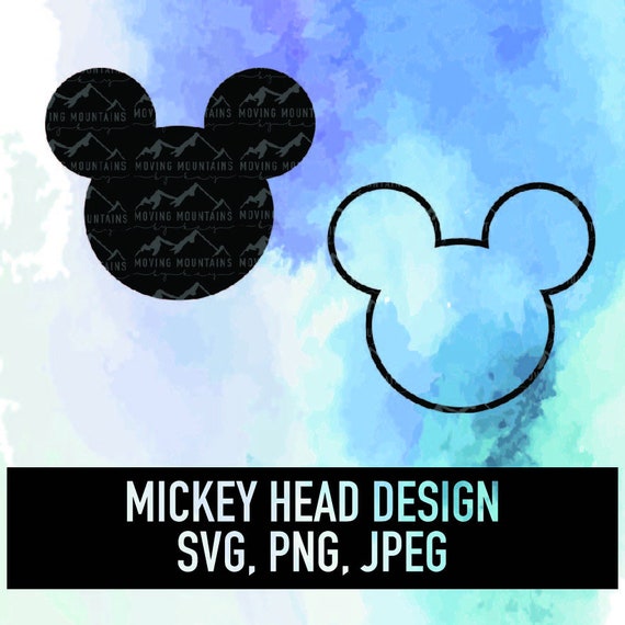 Mickey Head Design svg png jpeg for Cricut/Cutting | Etsy