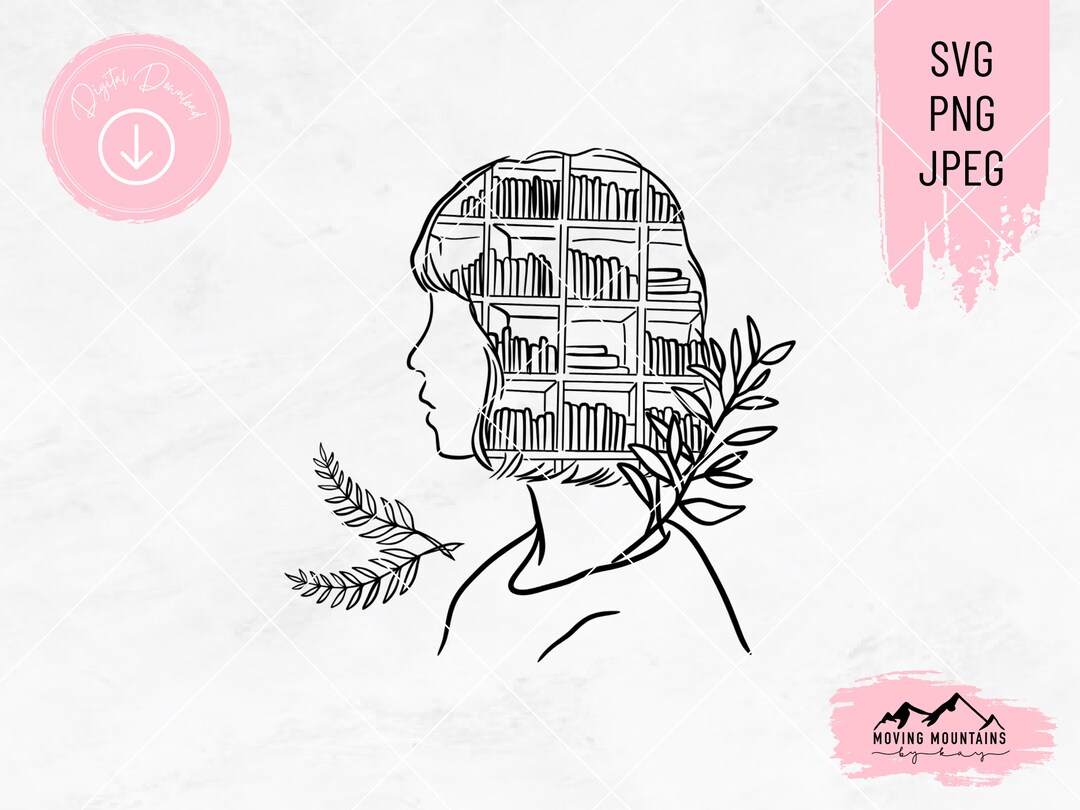 Books on the Brain - Svg, Png, Jpeg - for Cricut/cutting Machines ...