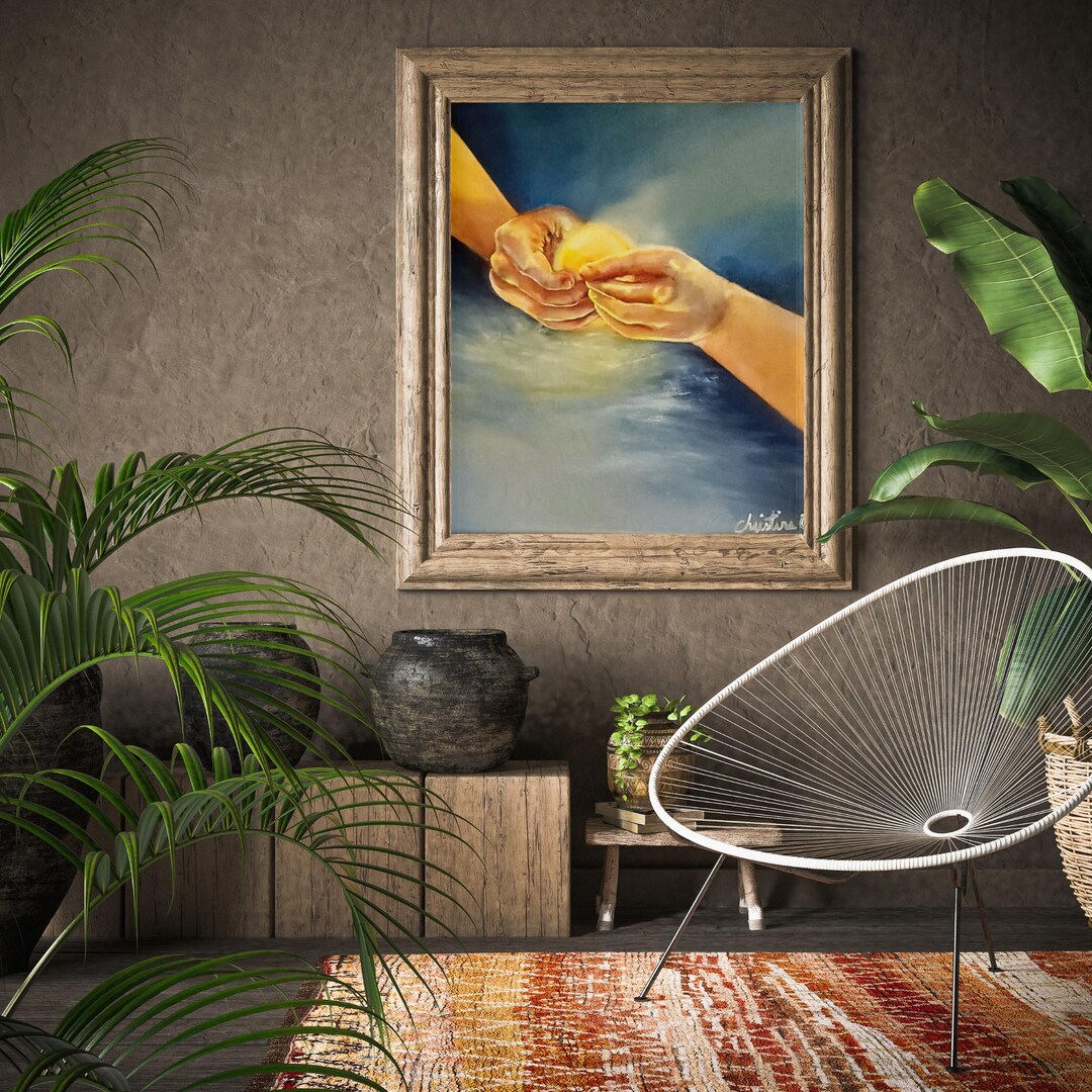 God's Hand Art Frame: Inspiring Hand of God Painting With Light and ...