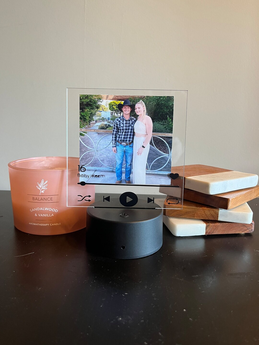 Personalized Led Song Photo Frame/first Dance Song Frame/best Friend ...