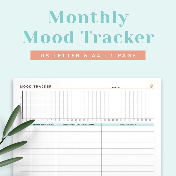 Mood Disorder Chart - Etsy