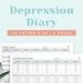 Depression Diary Journal, Weekly Tracker for Symptoms and Depressive ...