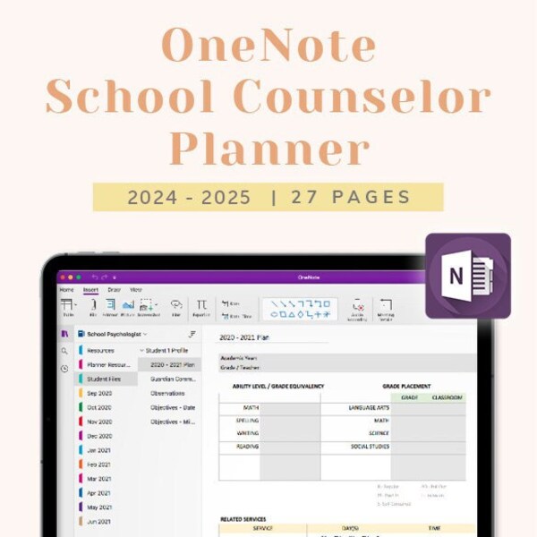Onenote Template - Etsy