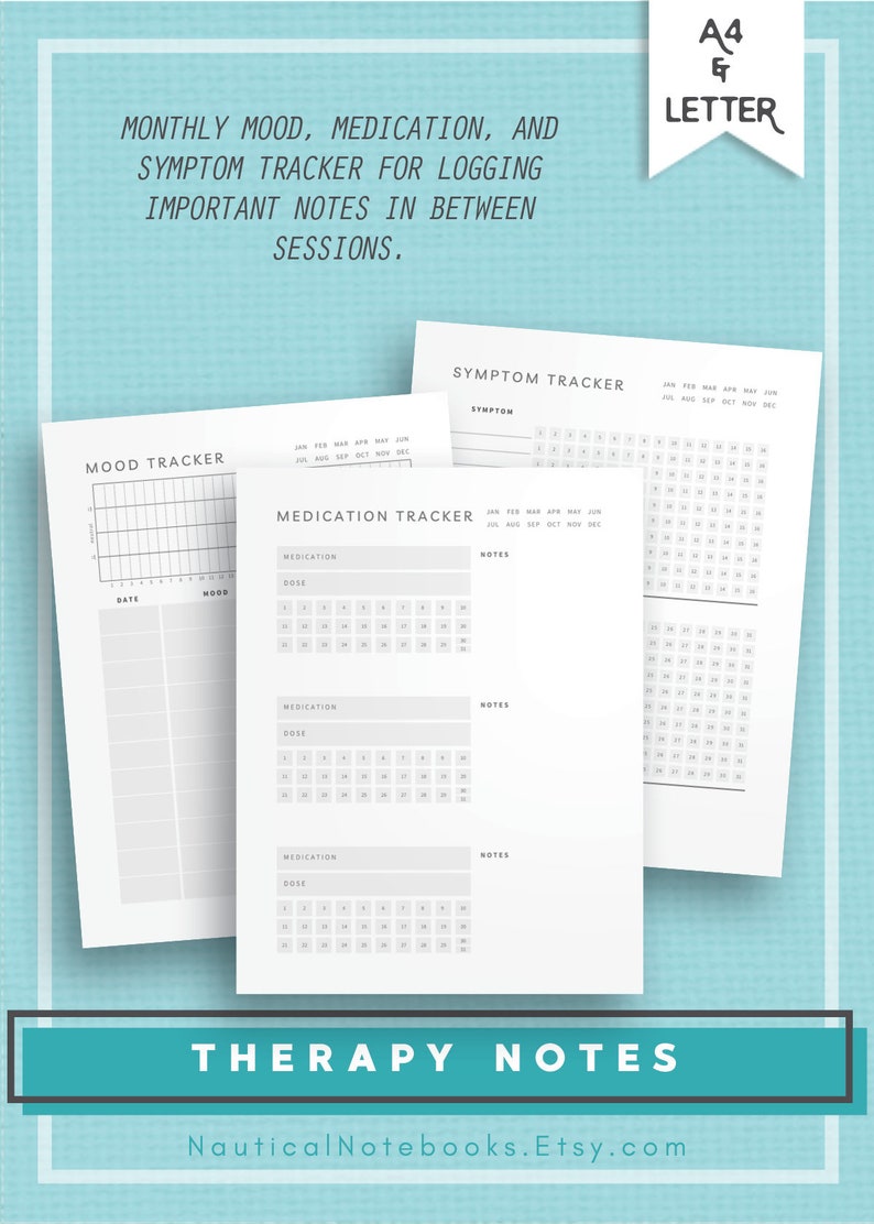 Therapy Journal Printable Notes for Counseling Mental | Etsy